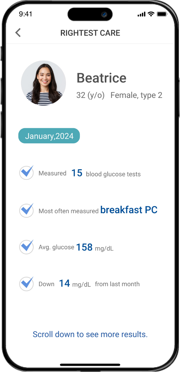 RIGHTEST CARE App for BGM use. - Rightest (Global)